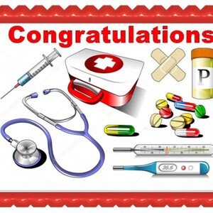 Nursing Medical Graduate Edible Image Cake Cupcake Cookie Topper ...