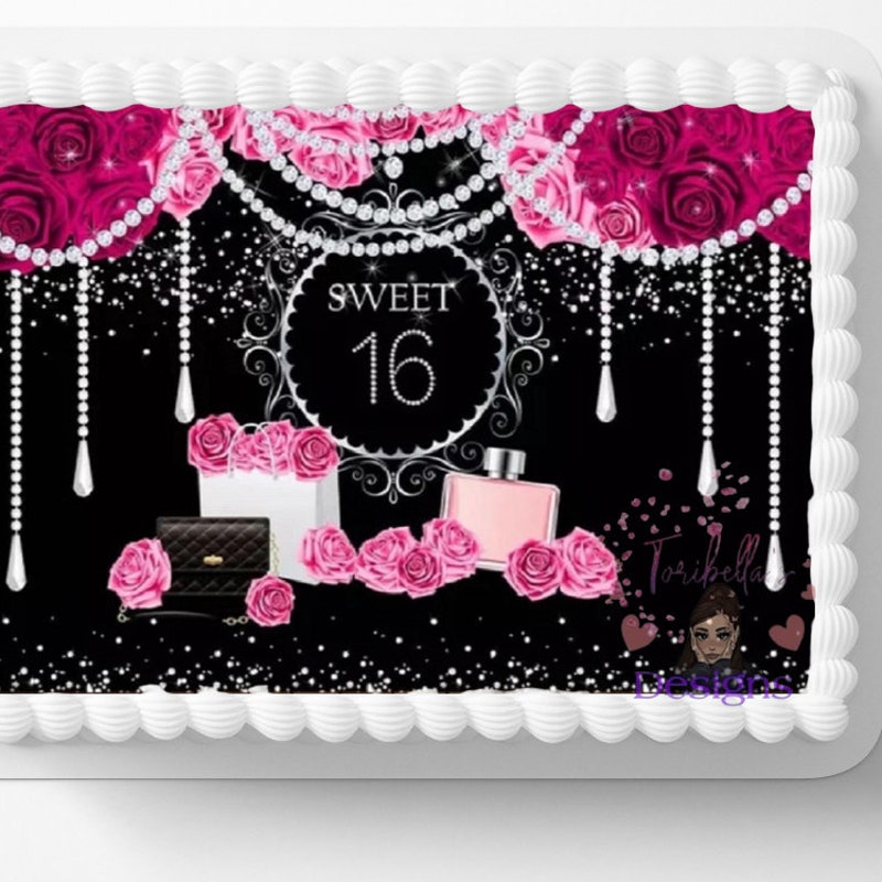 Sweet 16 Cake Topper - Etsy