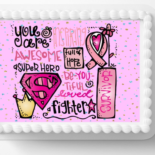 Breast Cancer Cake - Etsy