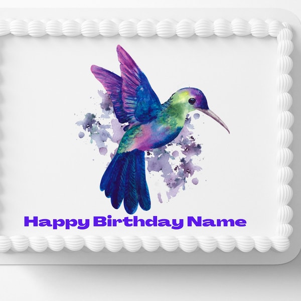 Hummingbird Birthday Cake Topper - Etsy