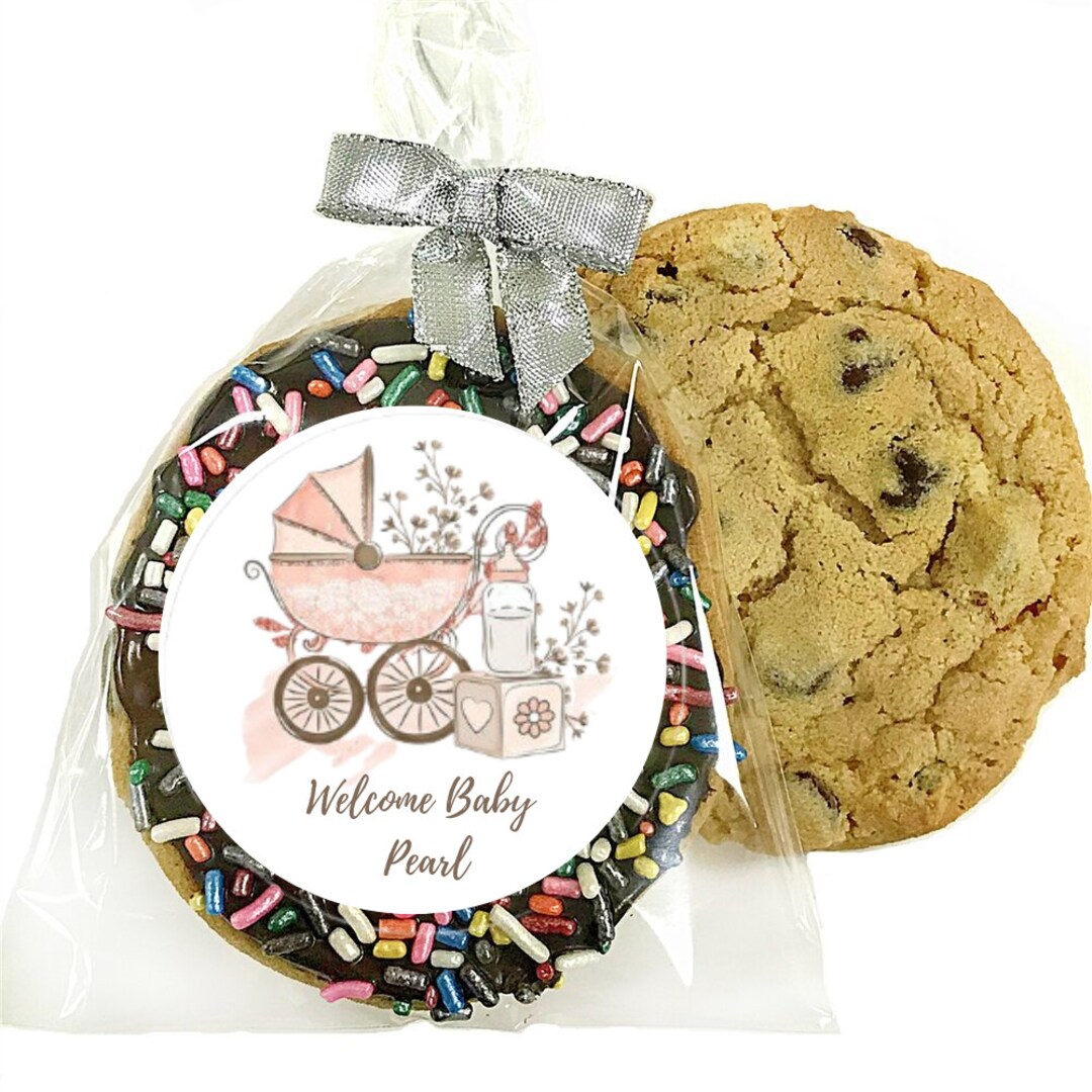 Baby Girl Pink Baby Shower Twenty 2" Matte Non-smear Stickers ...