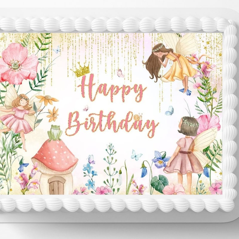 Fairy Edible Cake Toppers - Etsy