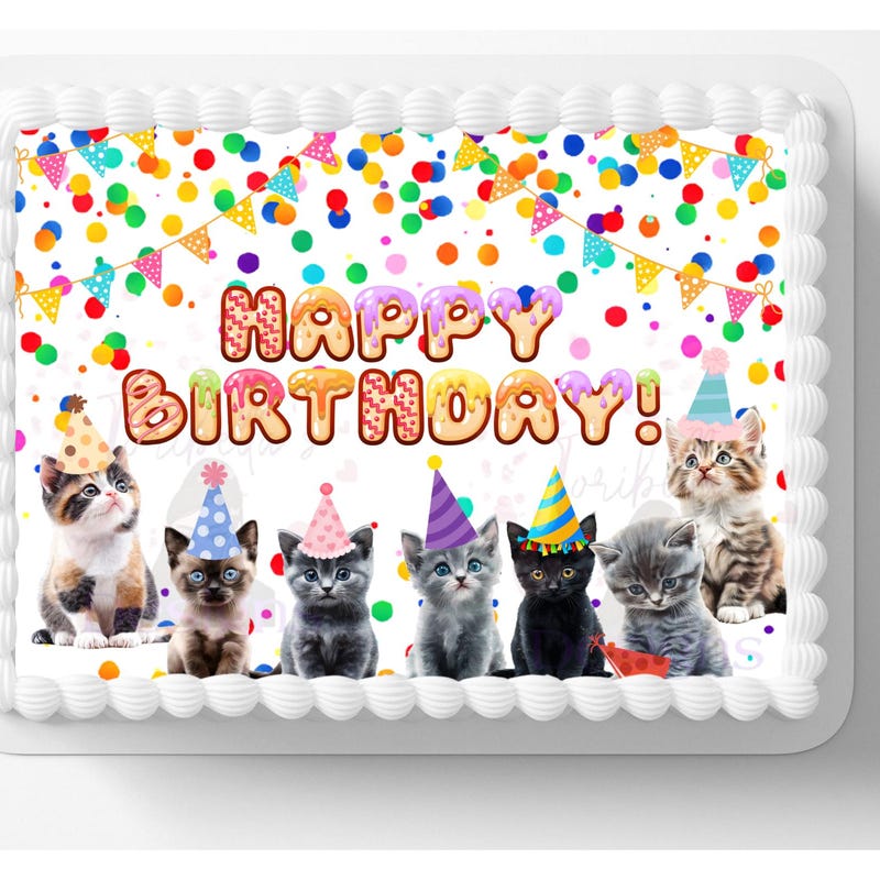 Cat Kitten Cake Topper - Etsy