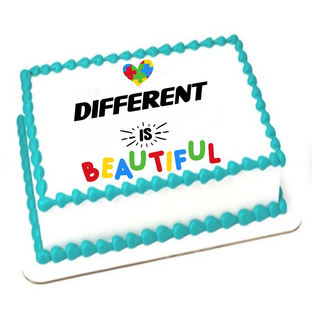 Autism Awareness Edible Image Birthday Cake Cupcake Cookie Topper ...