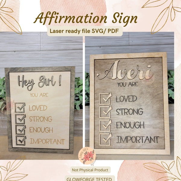 Affirmation Sign - Etsy