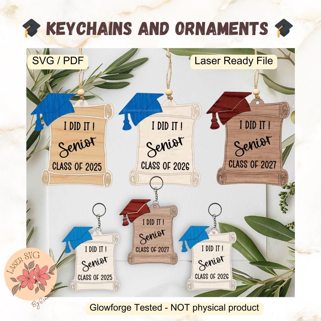 DIGITAL FILE, Class of 2025, Laser File Graduation, Senior 2025 Svg ...