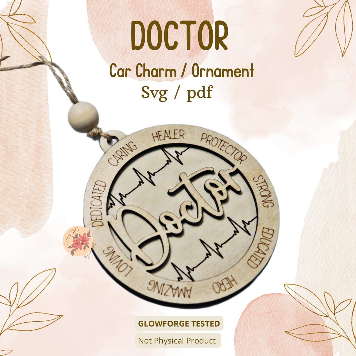 Doctor Car Charm Laser Cut File: Healthcare Hero SVG, PDF - Etsy