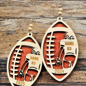 Football Ornament SVG: Laser Cut Files (digital File) - Etsy