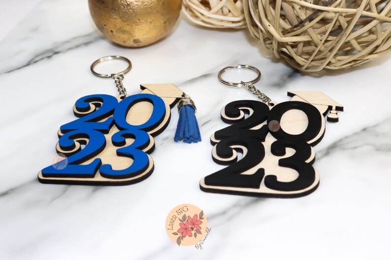 DIGITAL FILE Graduation Keychain 2023 Laser File Senior - Etsy