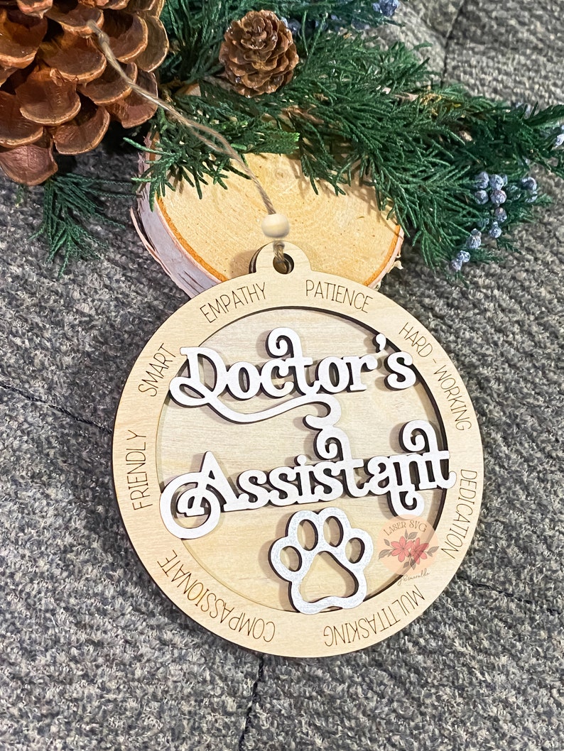 Veterinary Ornament SVG - Glowforge Laser Cut File (digital Download ...