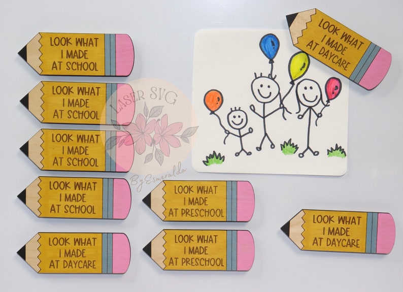 Look What I Made Magnet SVG Bundle: School, Daycare, Preschool (digital ...
