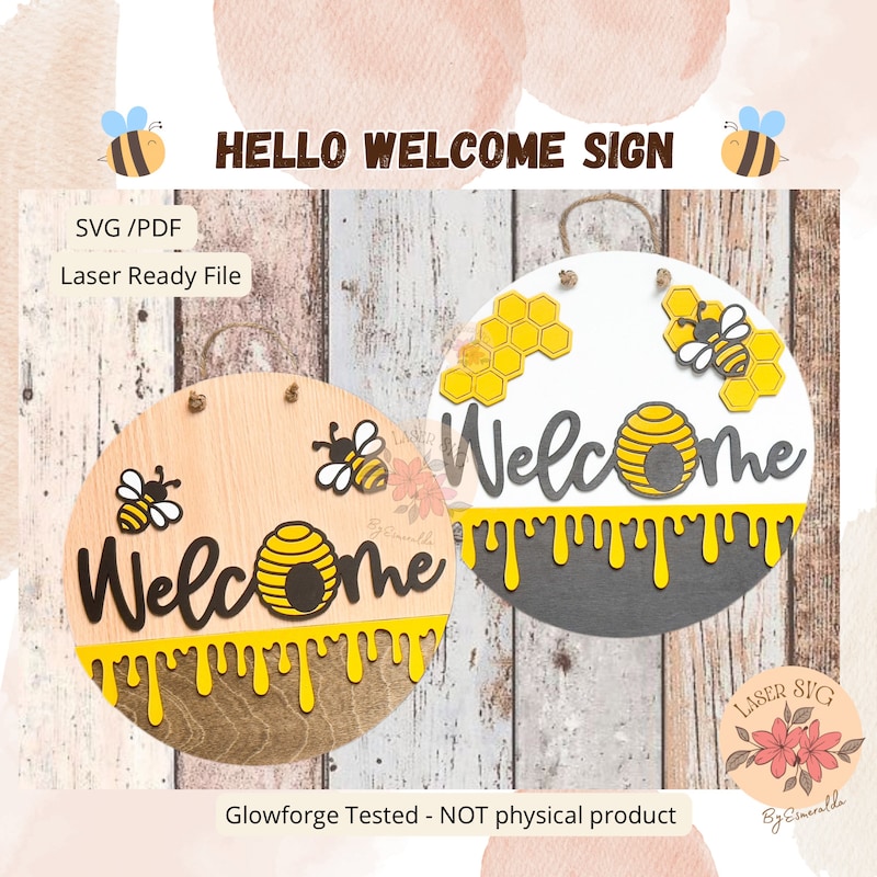 Bee Door Sign - Etsy