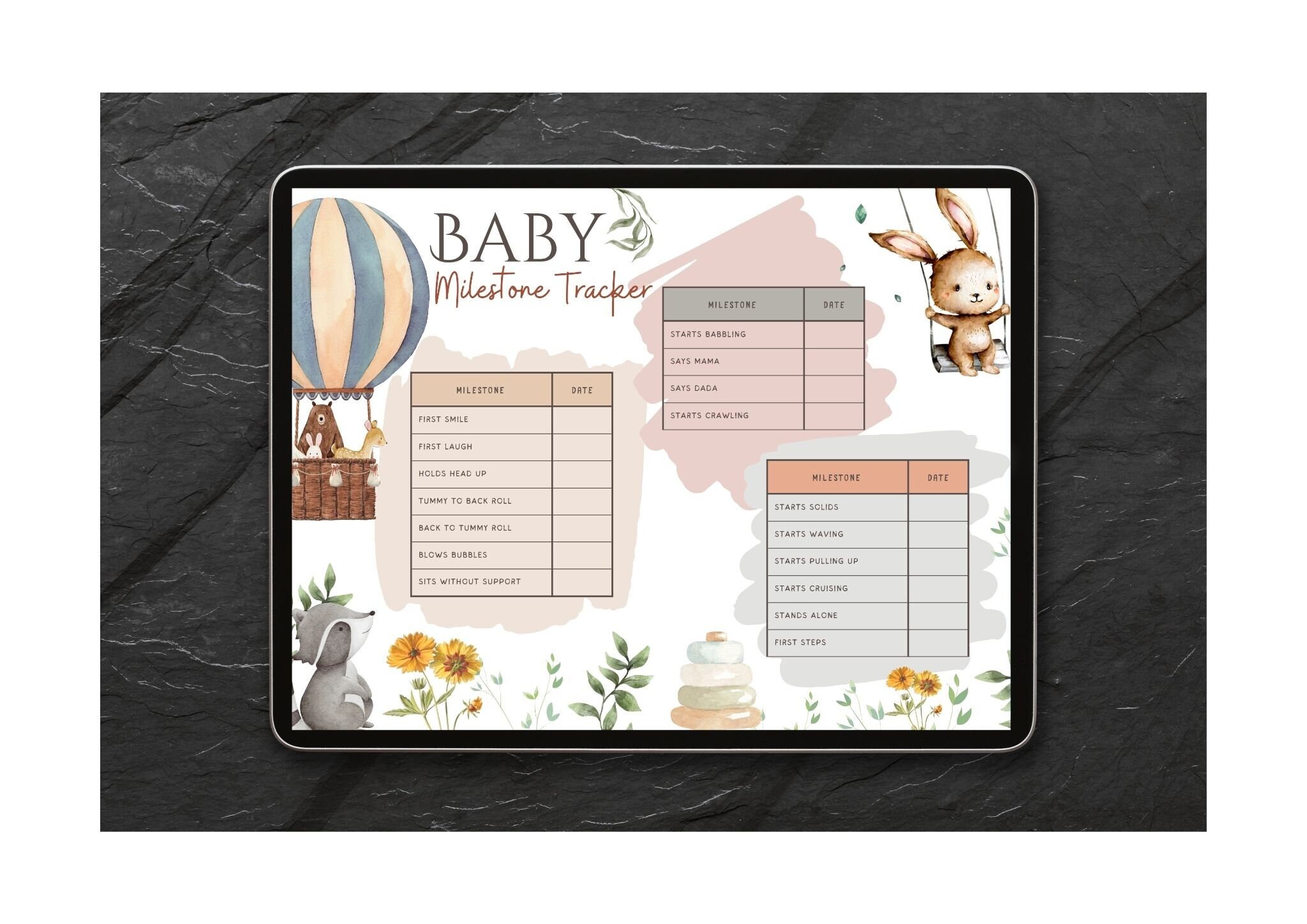 The Ultimate Baby Milestone Tracker Track Growth Printable - Etsy