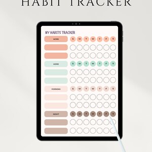 Daily Planner, Daily Planner Printable, Habits Tracker, Digital Journal ...