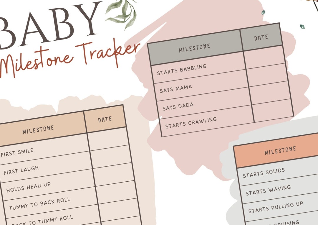 The Ultimate Baby Milestone Tracker Track Growth Printable - Etsy