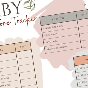 The Ultimate Baby Milestone Tracker Track Growth Printable - Etsy