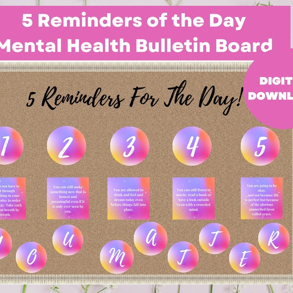 Mental Health Bulletin Board - Etsy
