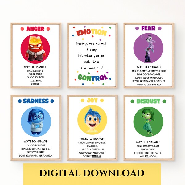 Inside Out Social Emotional - Etsy