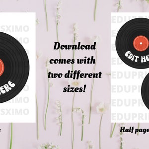 Vinyl/record Template Editable Printable Door Dec RA Teacher Office ...