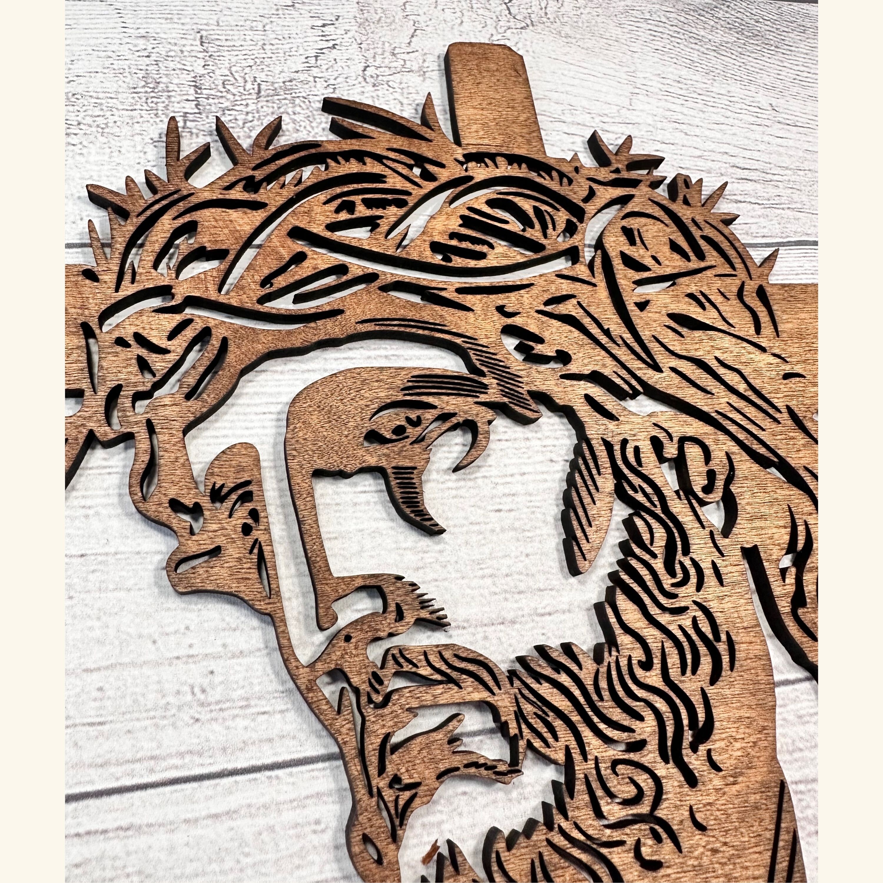 Jesus SVG Cross SVG Laser Cut Project DIY Christian Decor - Etsy Canada