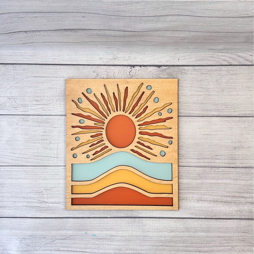 Boho Sun SVG, Laser Cut Project, DIY SVG, Cutting Machine, Glowforge ...