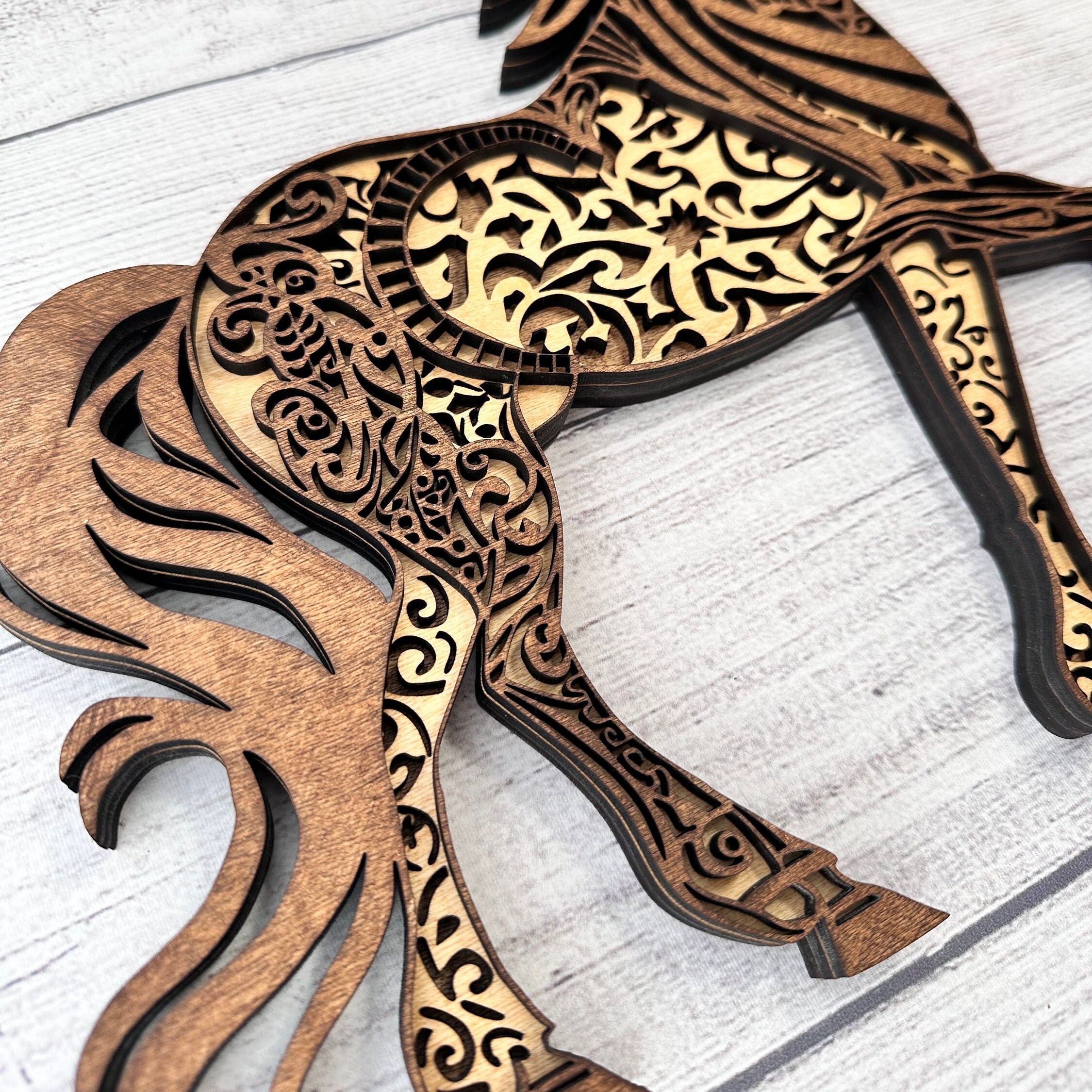 Horse SVG Laser Cut Project DIY SVG Cutting Machine - Etsy Australia