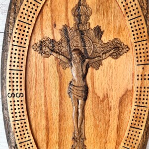 Lord Jesus Cross, Faith Love Cribbage Game Board, Baptism, Spiritual ...