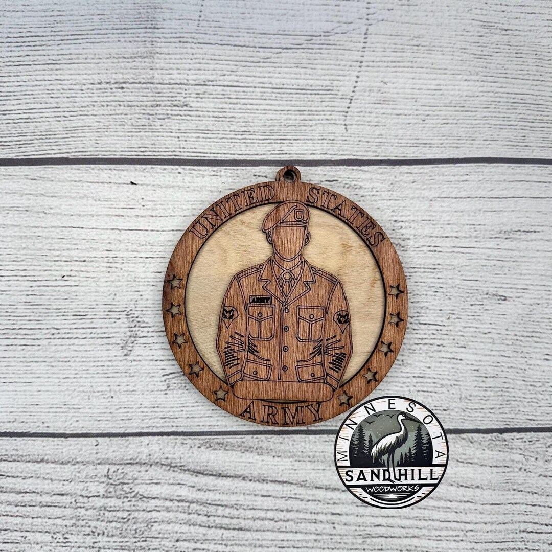 US Army Engraving File for Laser Cutting | Military SVG Woodworking ...