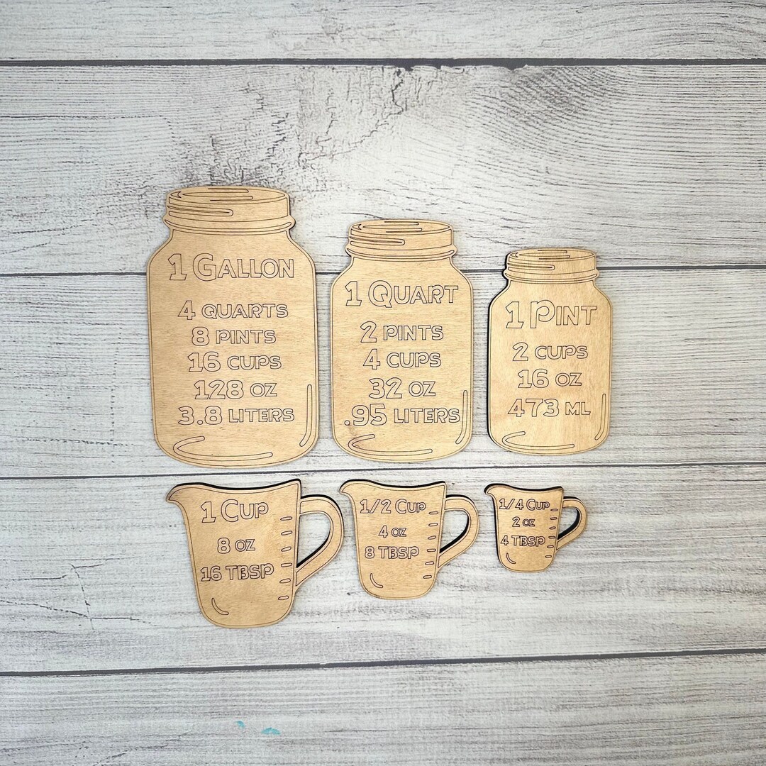 Measuring Bundle Mason Jar, Farmhouse Decor, Stencil Cut File ...