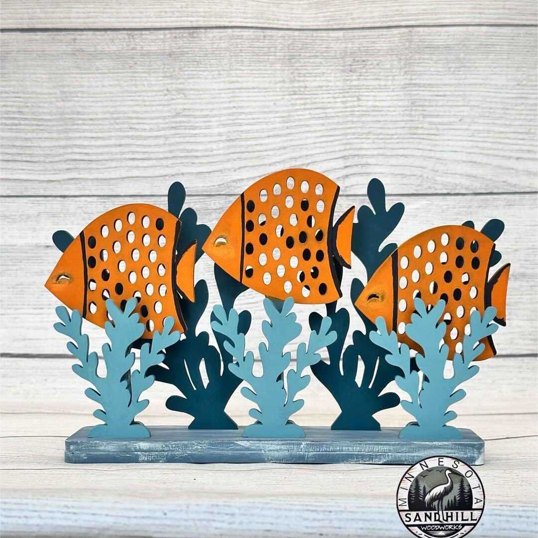 Tropical Fish SVG, Layered Ocean Laser Cut File, Digital Download ...