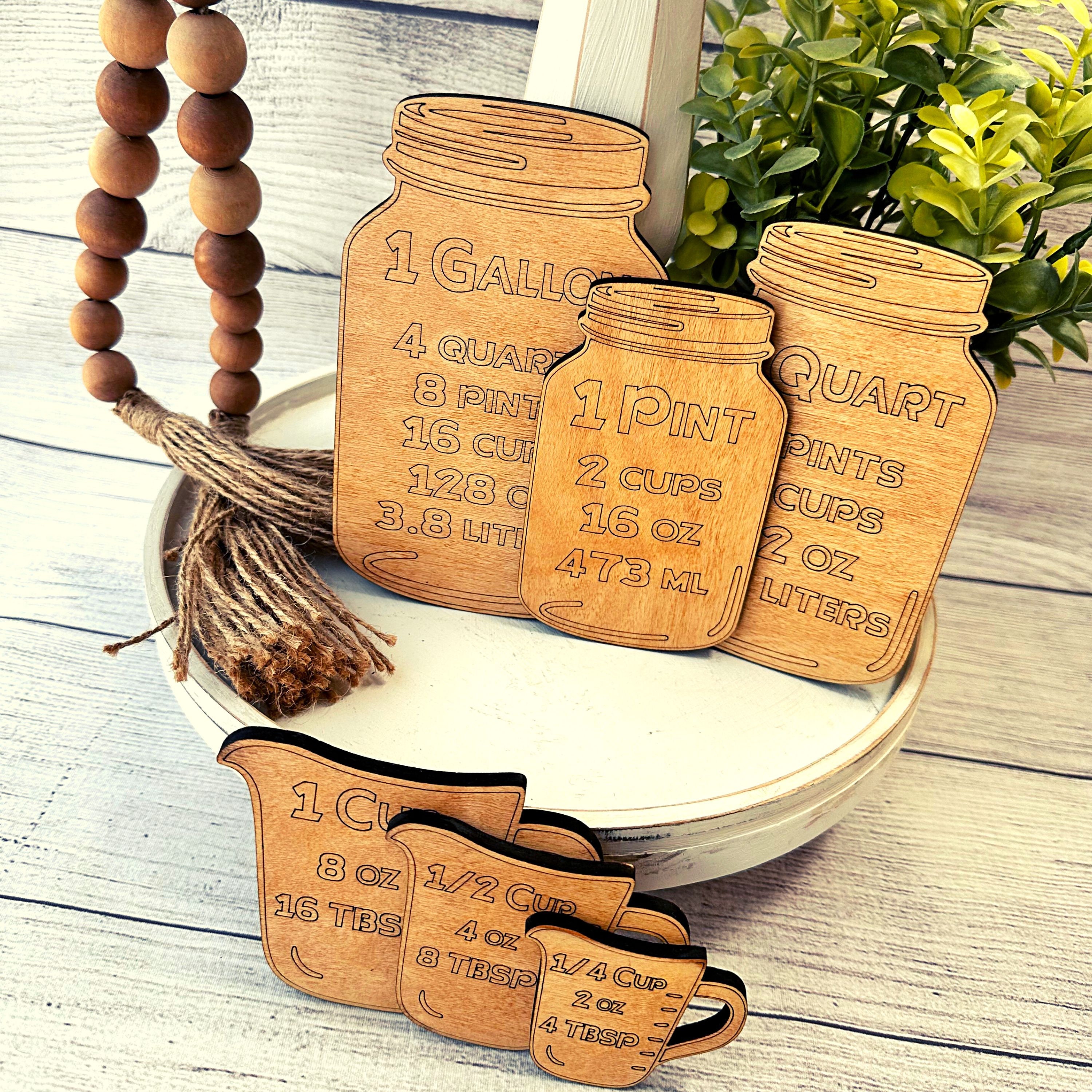 Measuring Bundle Mason Jar, Farmhouse Decor, Stencil Cut File ...