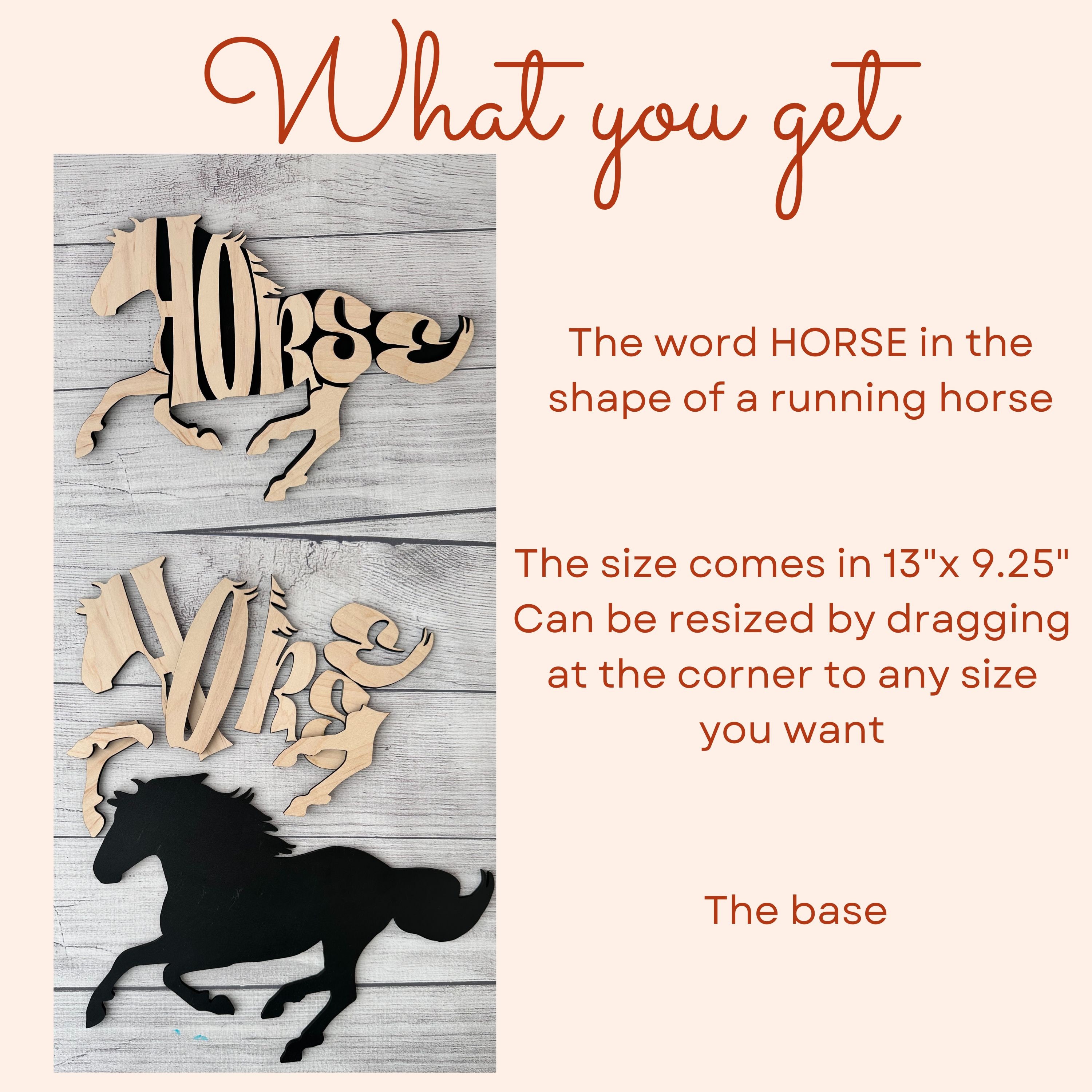 Caballo SVG Proyecto de corte láser DIY SVG Máquina de - Etsy México