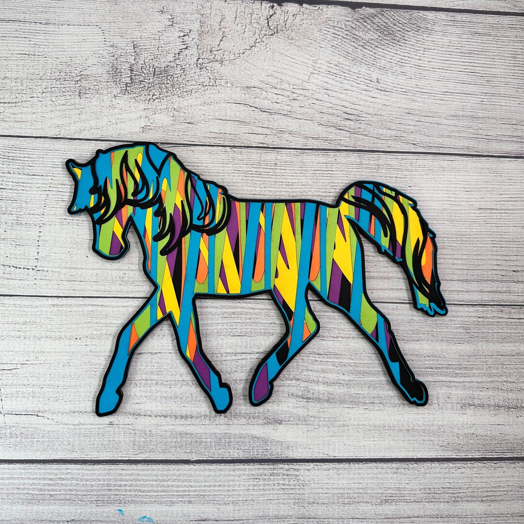 Horse Layers SVG, Paper Craft, Childrens Crafts, Laser Cut File ...