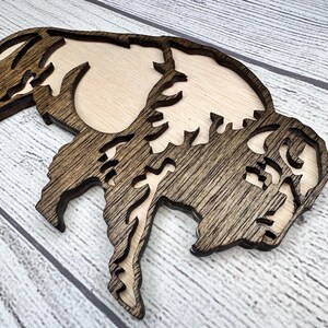 Buffalo SVG File – Laser Cut Buffalo Outline and Solid Buffalo Shape ...
