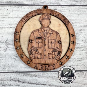 US Army Engraving File for Laser Cutting Military SVG Woodworking ...