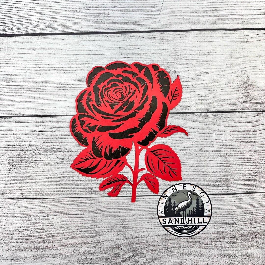 Layered Rose 2 SVG, Laser Cut File, Cricut Design, 3D Floral, Glowforge ...