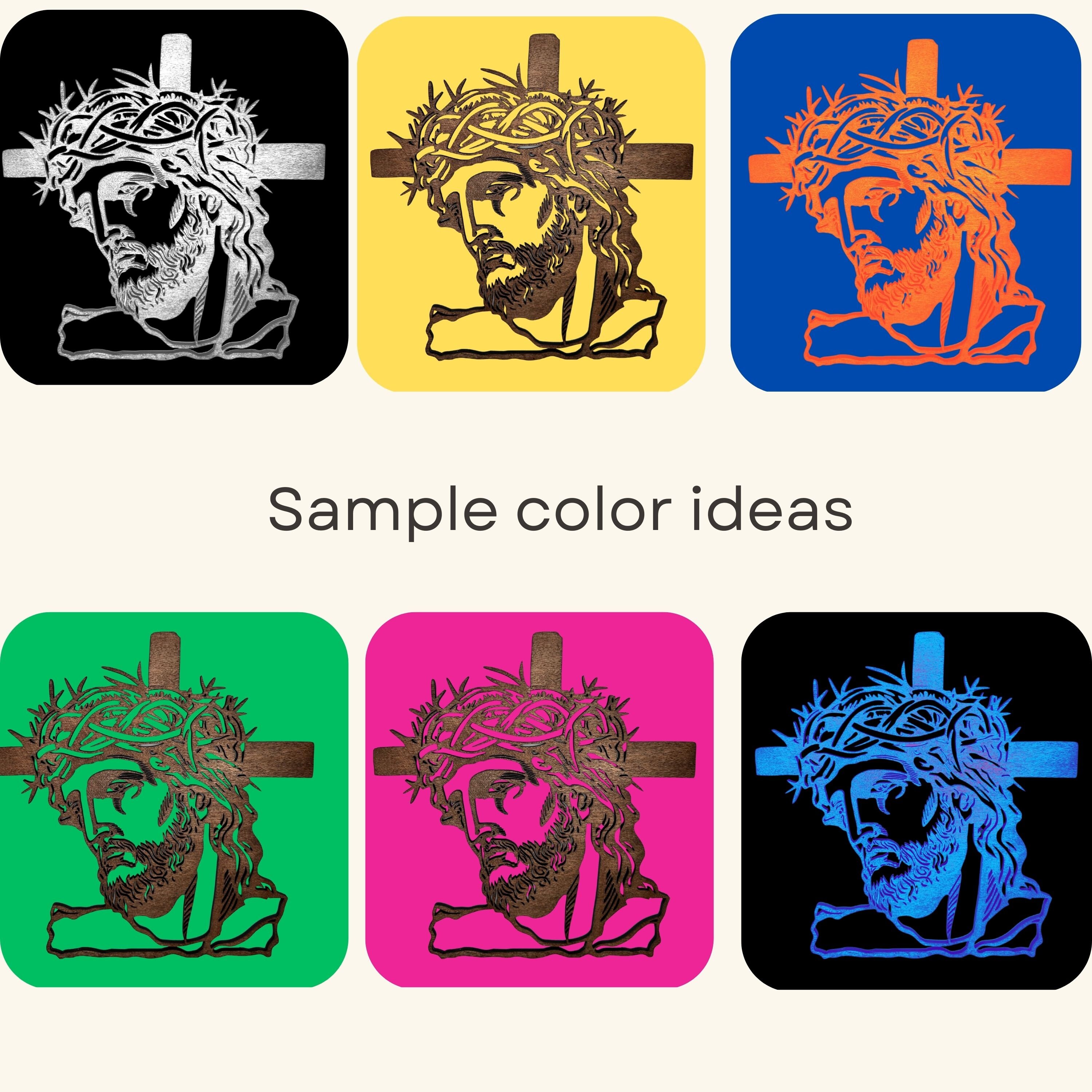 Jesus SVG Cross SVG Laser Cut Project DIY Christian Decor - Etsy Canada