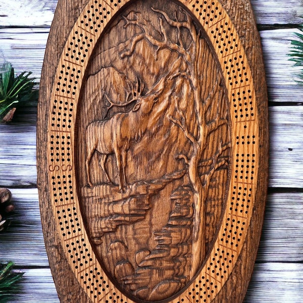 Rustic Cribbage Board - Etsy