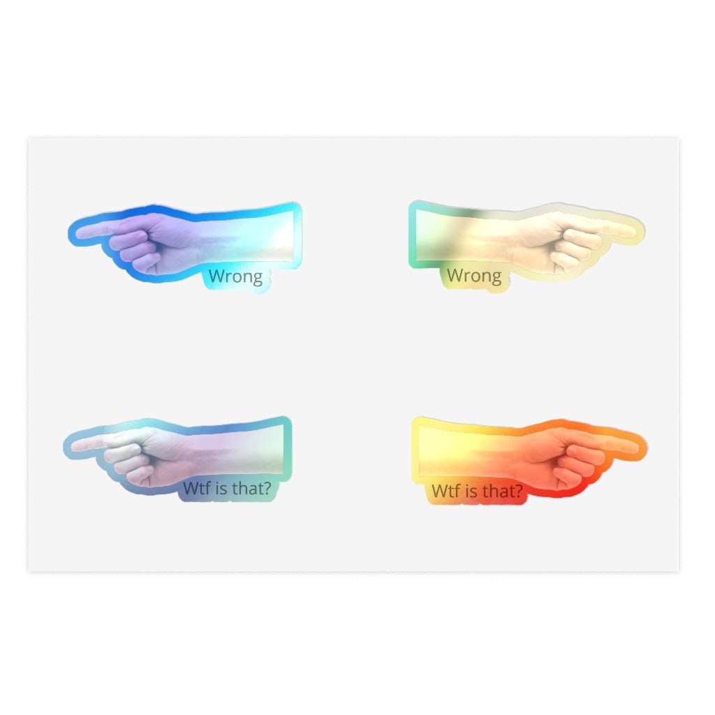 Finger Pointing Sticker Sheets for Laptop or Planner Stickers - Etsy