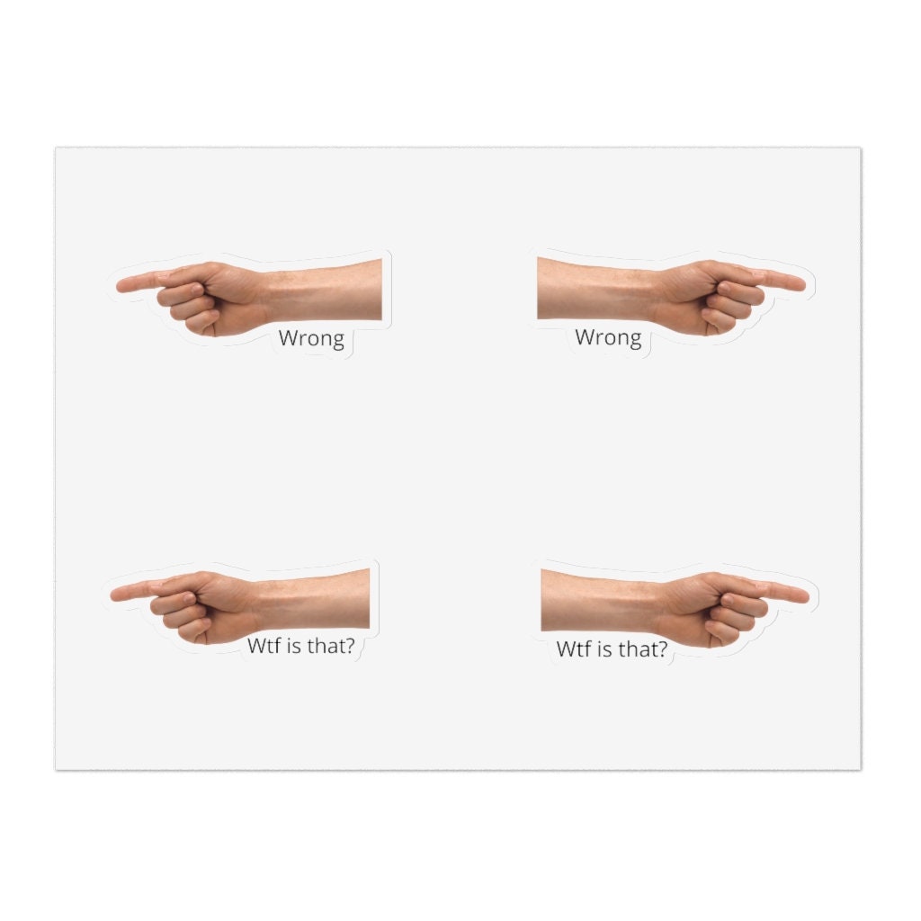 Finger Pointing Sticker Sheets for Laptop or Planner Stickers - Etsy