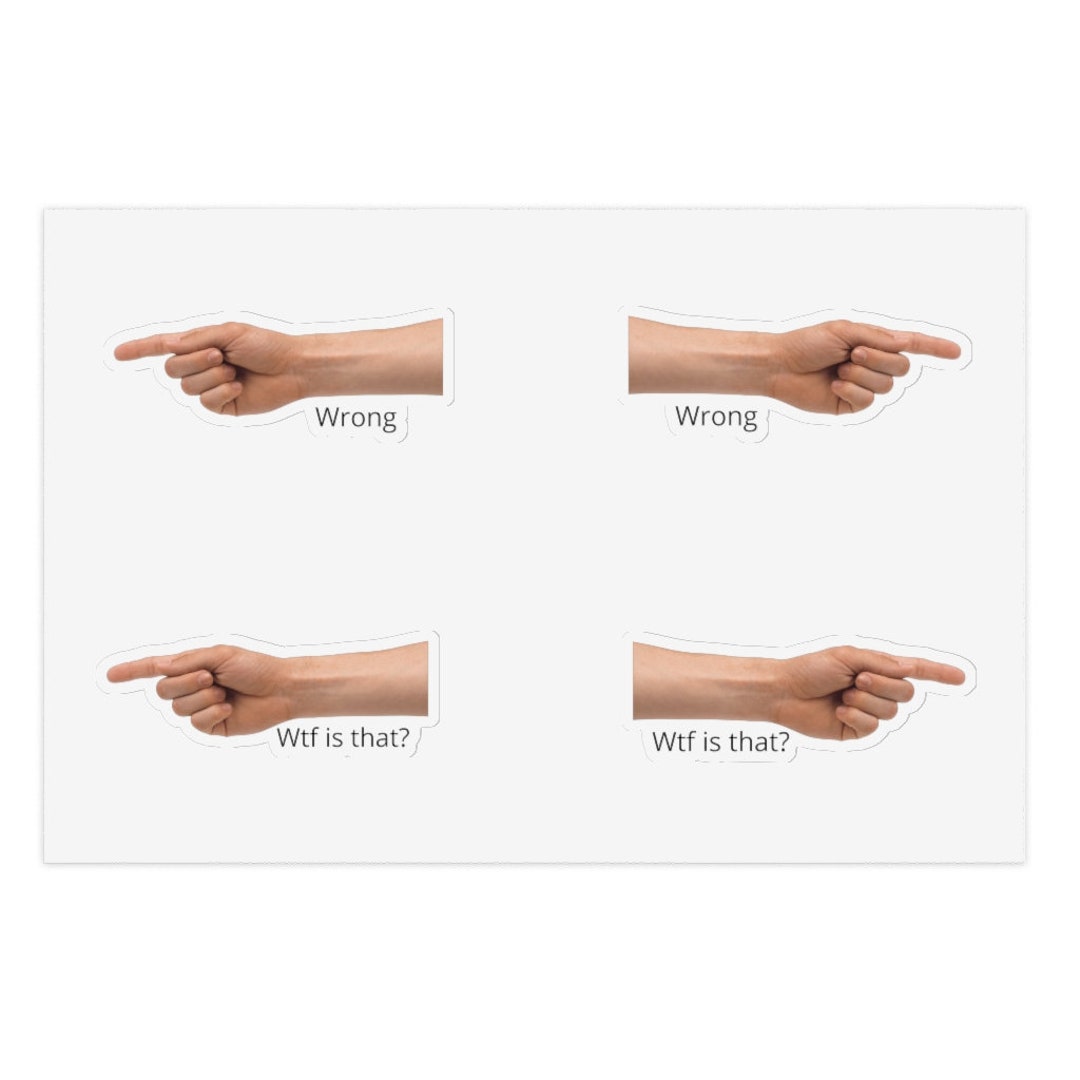 Finger Pointing Sticker Sheets for Laptop or Planner Stickers - Etsy