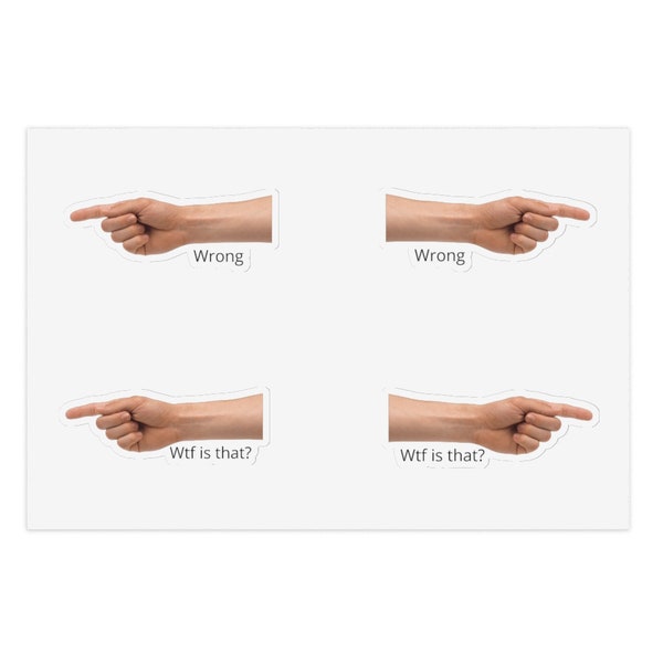 Finger Pointing Stickers - Etsy