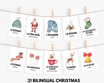 French-english Bilingual Positive Affirmations Flashcards, Flashcards ...