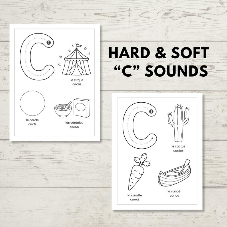 French English Alphabet Coloring Pages: Bilingual Activity (PDF Pattern ...