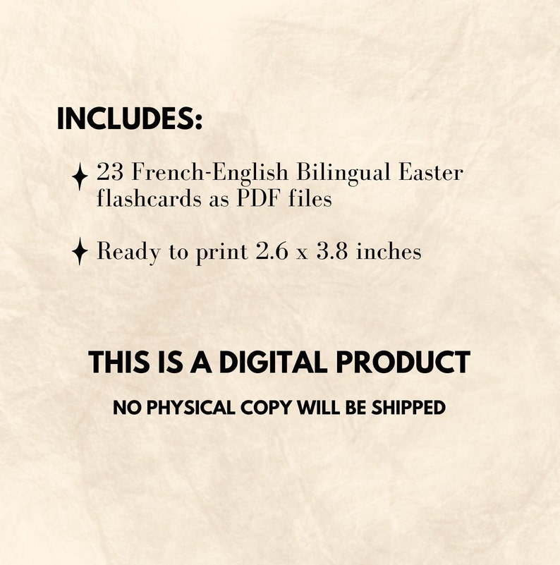 French-english Bilingual Easter Flashcards, Flashcards Bilingues ...