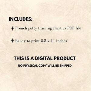 French Potty Training Chart, Tableau D’entraînement à La Propreté ...