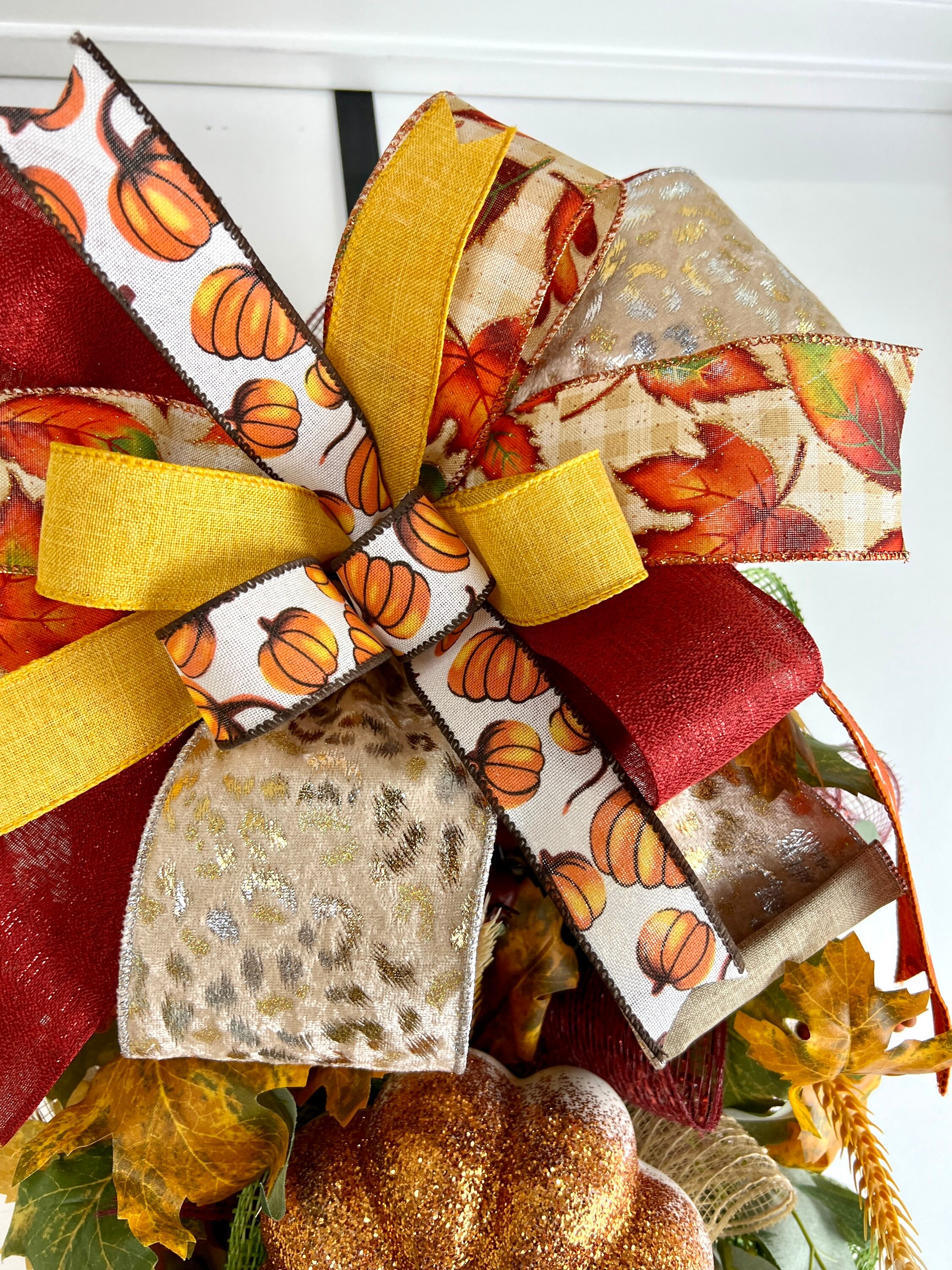 Fall Door Swag, Fall Door Swag for Front Door, Fall Door Hanger, Autumn ...