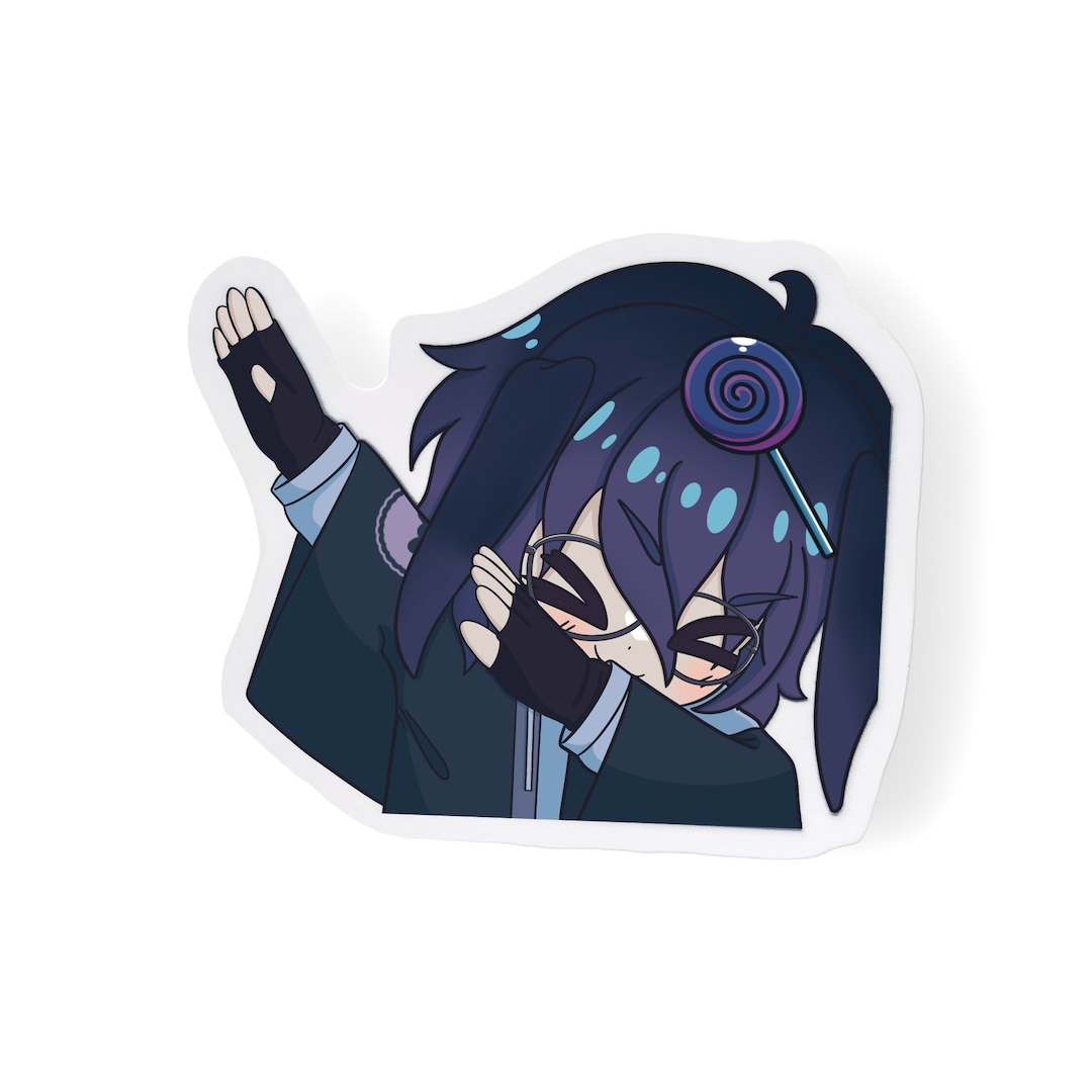 Vtuber Lathi Fan Sticker - Etsy