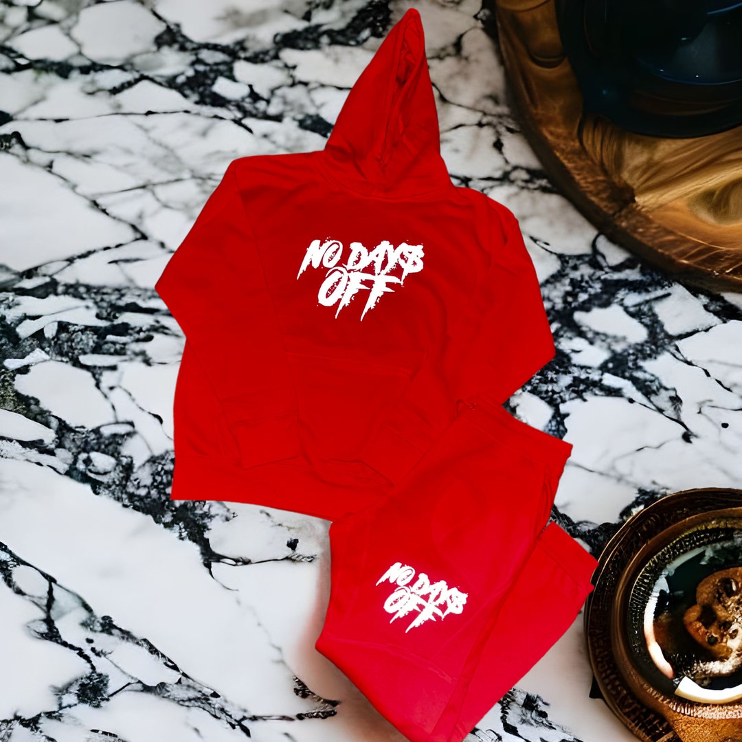 No Days off Hoodie and Jogger Set - Etsy