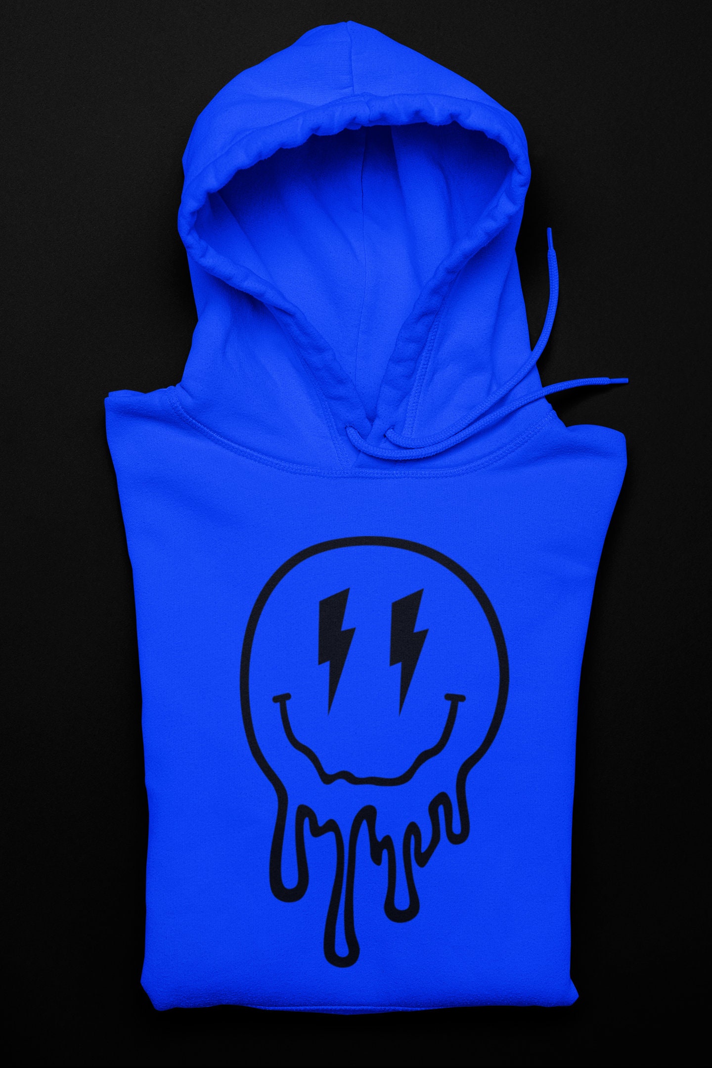 Drippy Smiley Face Hoodie - Etsy